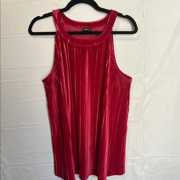 torrid | Tops | Torrid Red Ribbed Sleeveless Tank Top | Poshmark